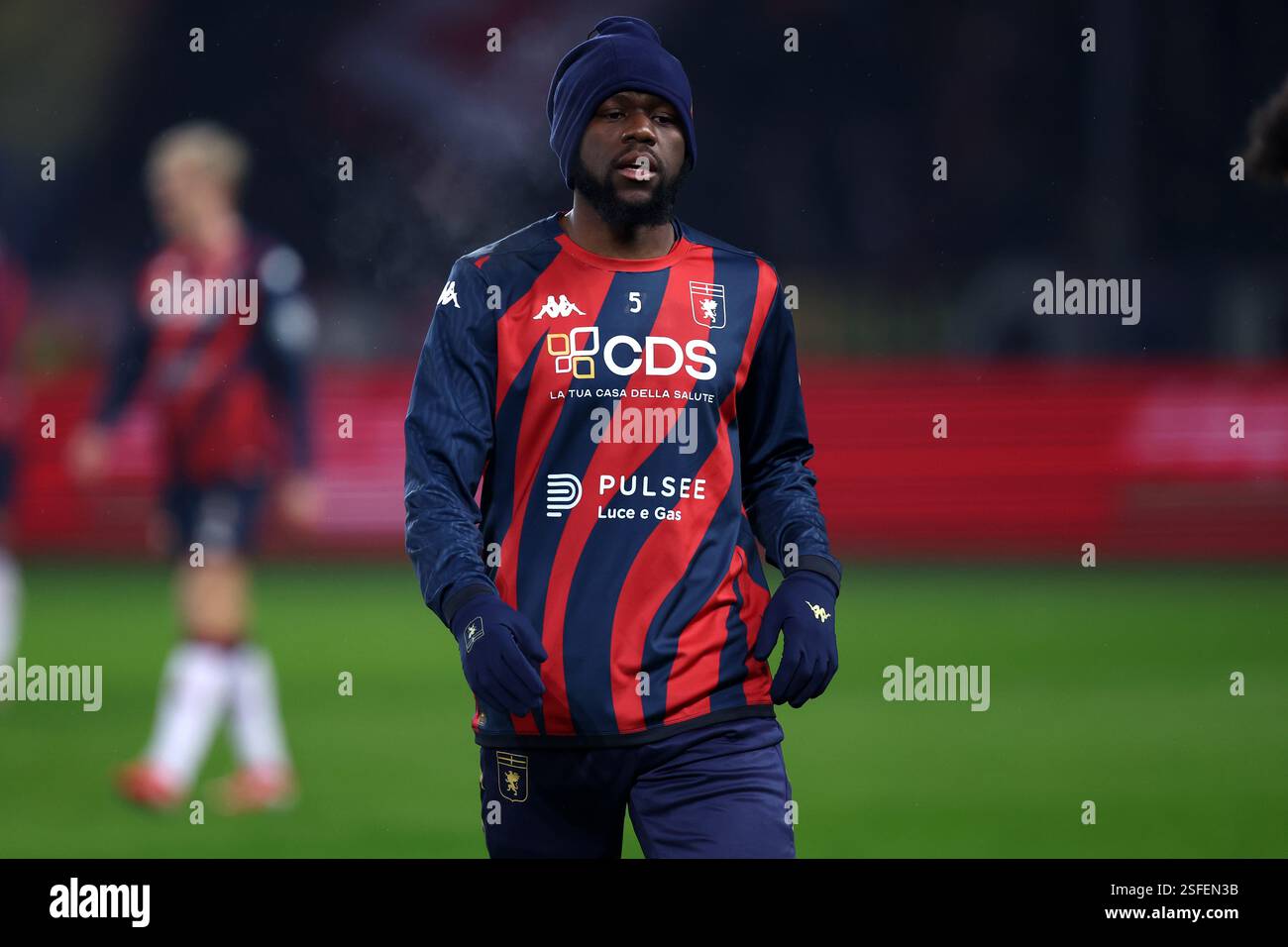 Torino, Italy. 08th Feb, 2025. Jean Onana of Genoa Cfc during warm up ...