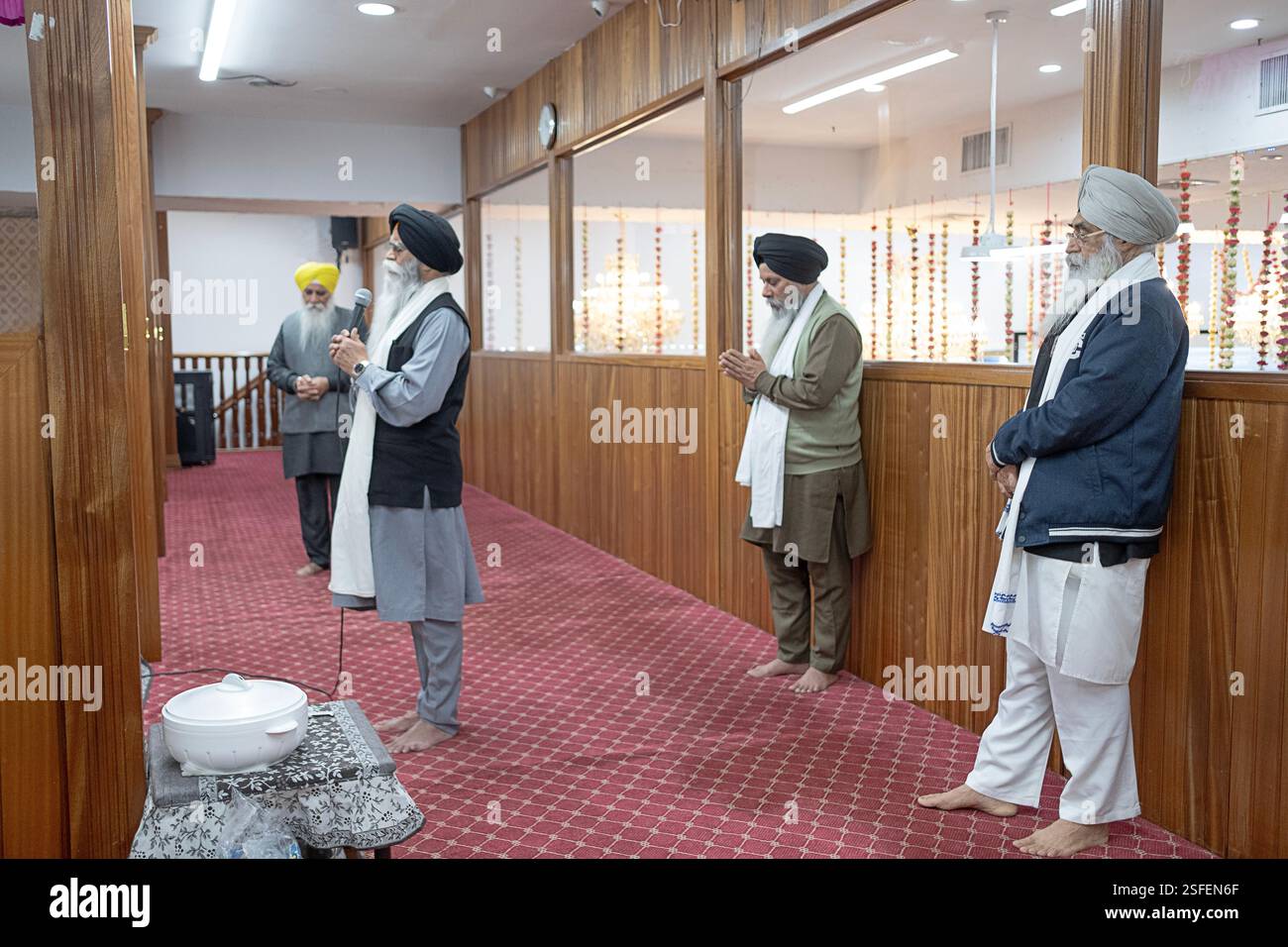 At the conclusion of an Akand Sahib reading of the entire Sikh bible, a ...