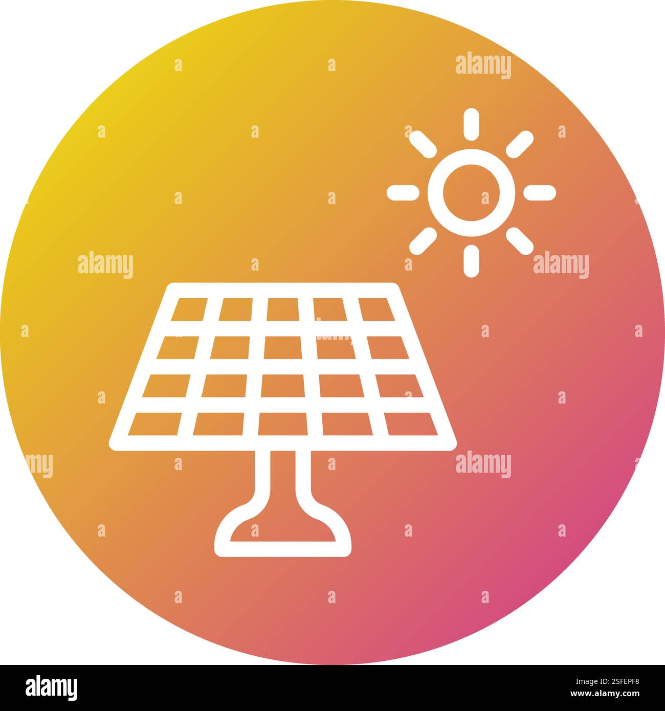 Solar panel Vector Icon Design Illustration Stock Vector Image & Art ...