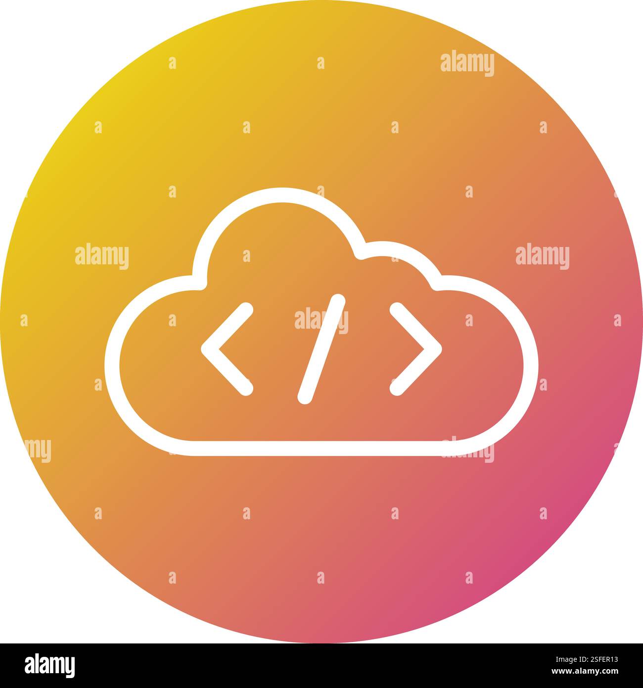 Programming coding line icon Cut Out Stock Images & Pictures - Alamy