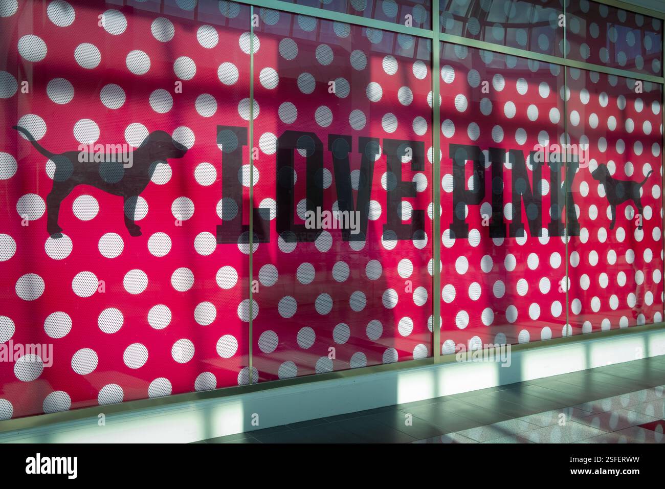 LOVE PINK Window decoration for the Pink by Victoria's Secret store in ...