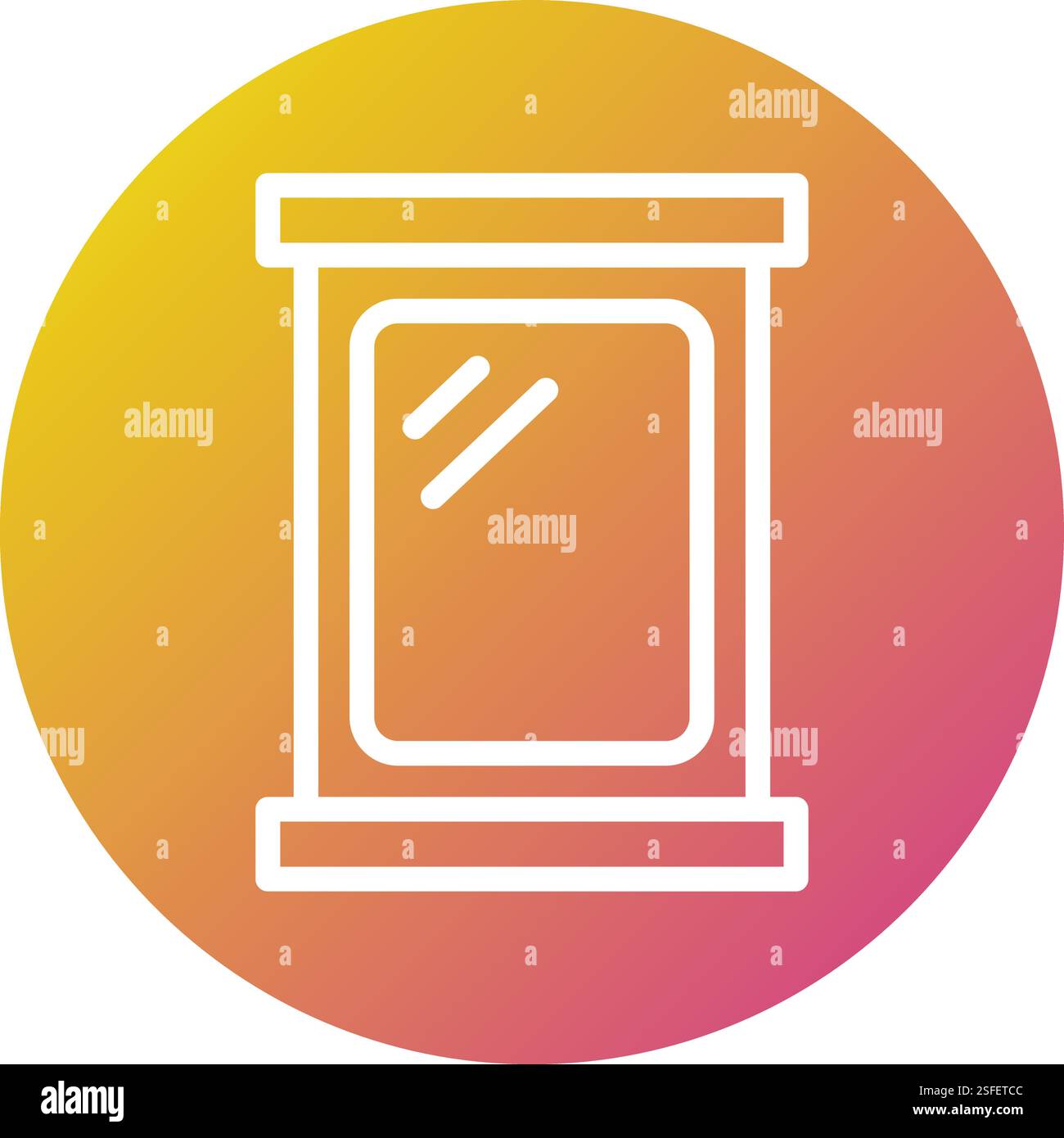 Mirror Vector Icon Design Illustration Stock Vector Image & Art - Alamy