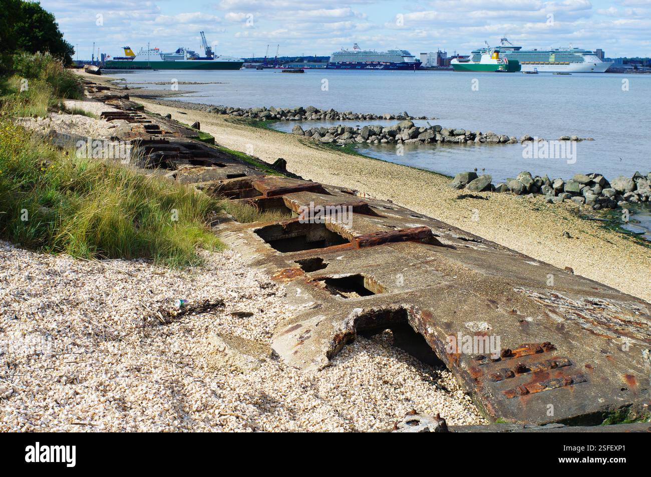 Beetle pontoons, originally made for, but never used in the Mulberry ...