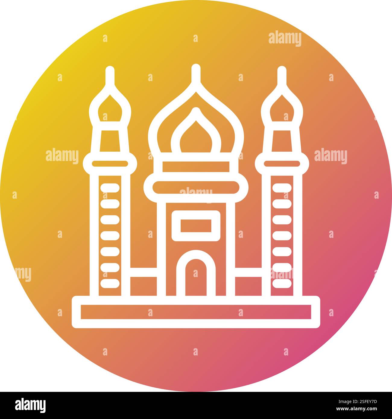 Mosque Vector Icon Design Illustration Stock Vector Image & Art - Alamy
