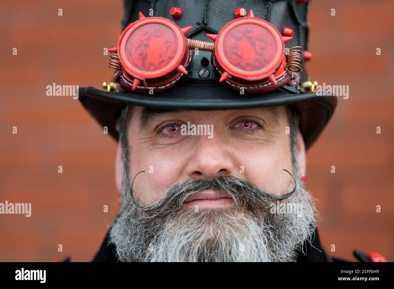 Steampunks during the Whitby Steampunk Weekend, in Whitby, Yorkshire ...