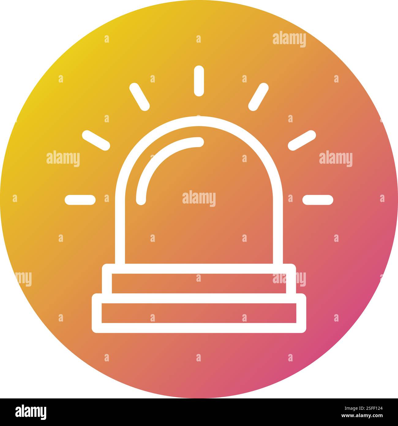 Fire alarm Vector Icon Design Illustration Stock Vector Image & Art - Alamy