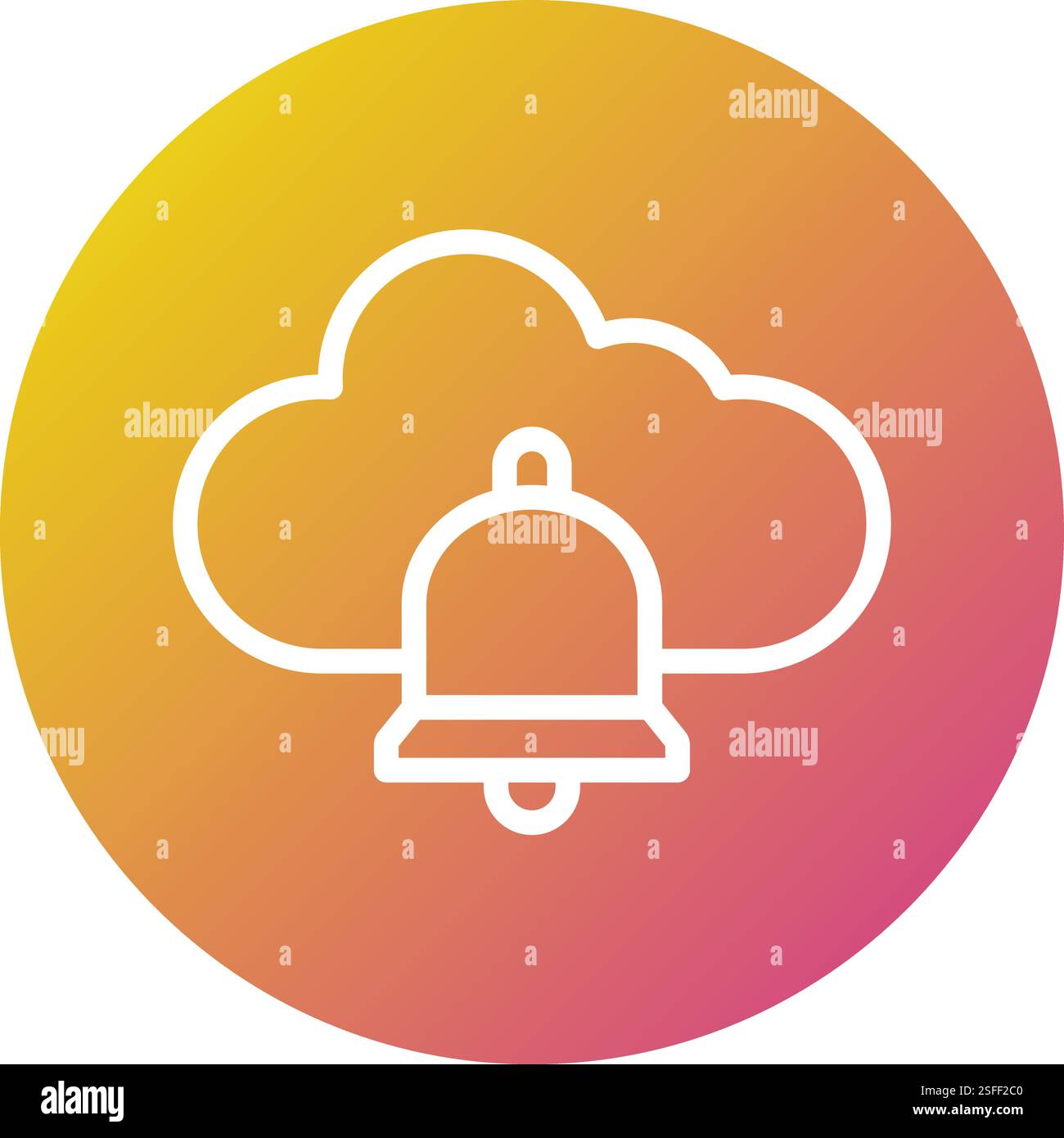 Minimal notification bell icon Cut Out Stock Images & Pictures - Alamy