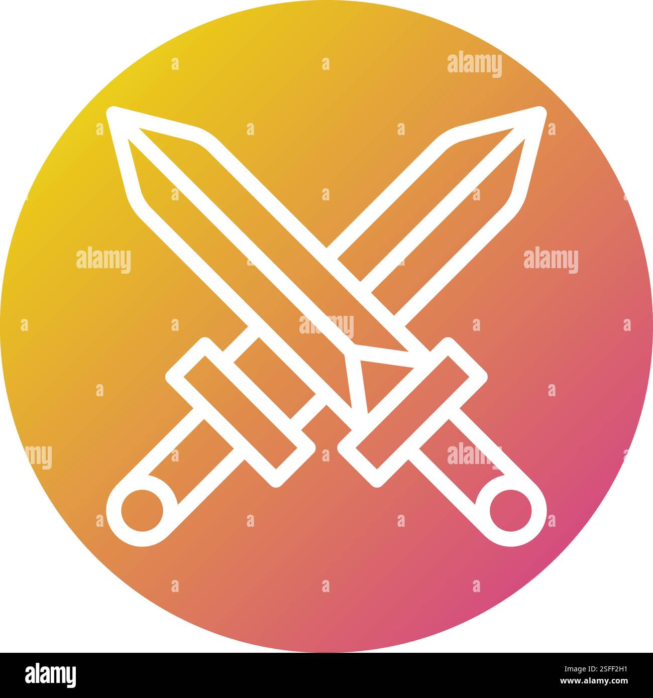 Pixel swords logo hi-res stock photography and images - Alamy