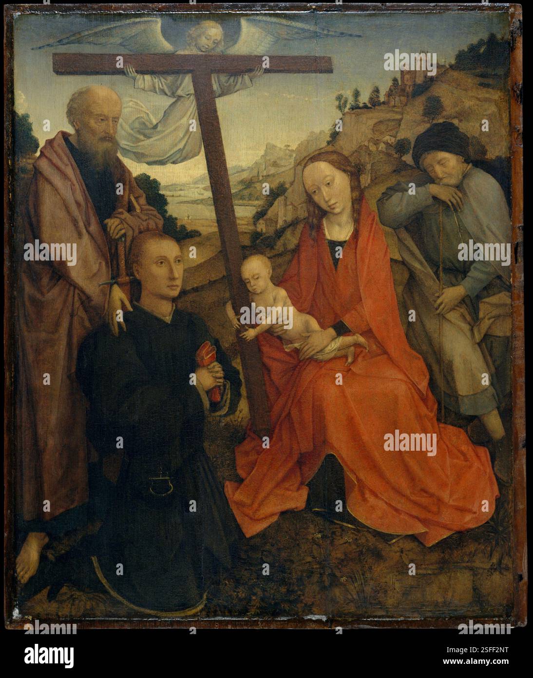 painting by Style of Rogier van der Weyden - The Holy Family with Saint ...