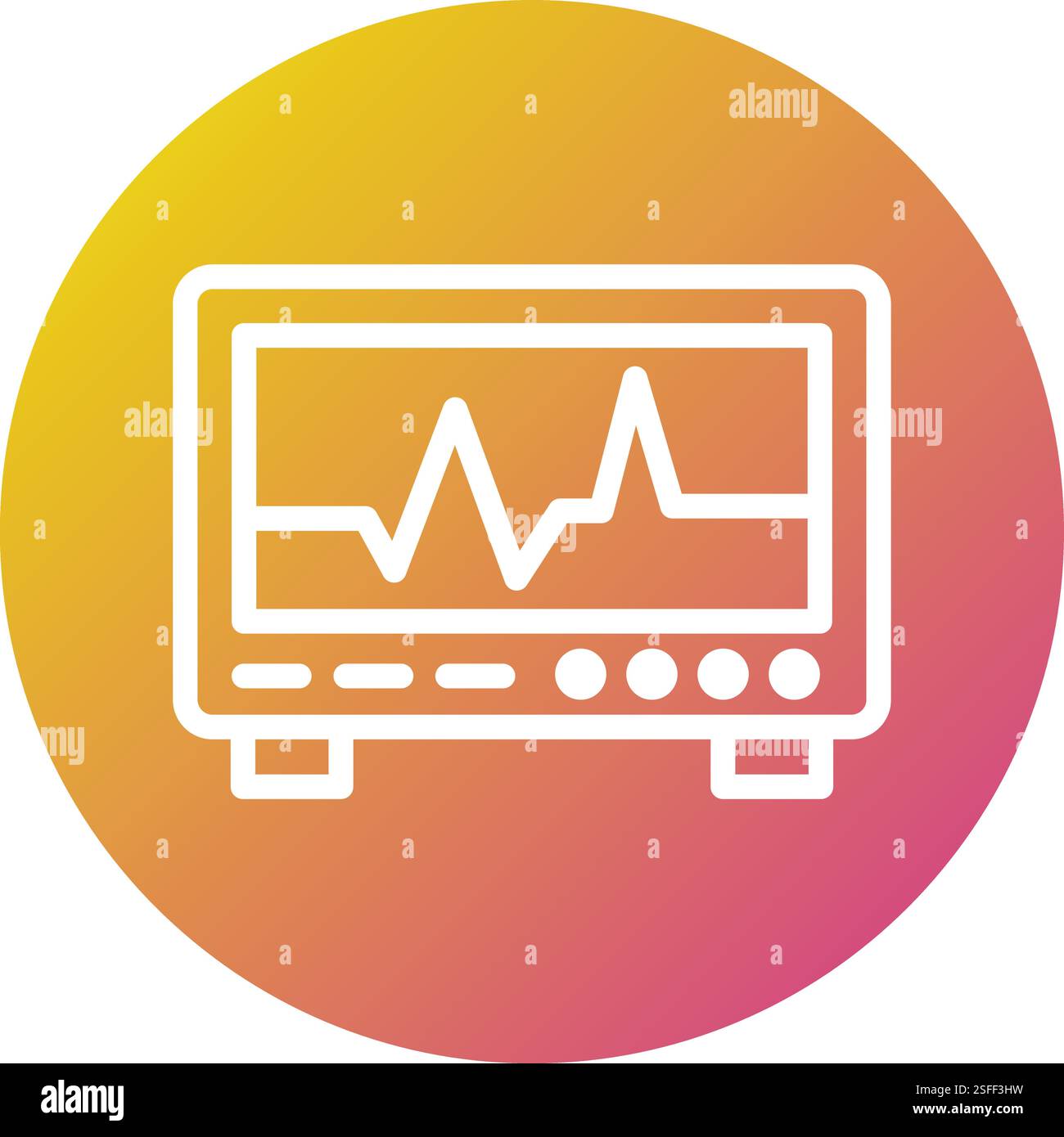 Ecg monitor Vector Icon Design Illustration Stock Vector Image & Art ...
