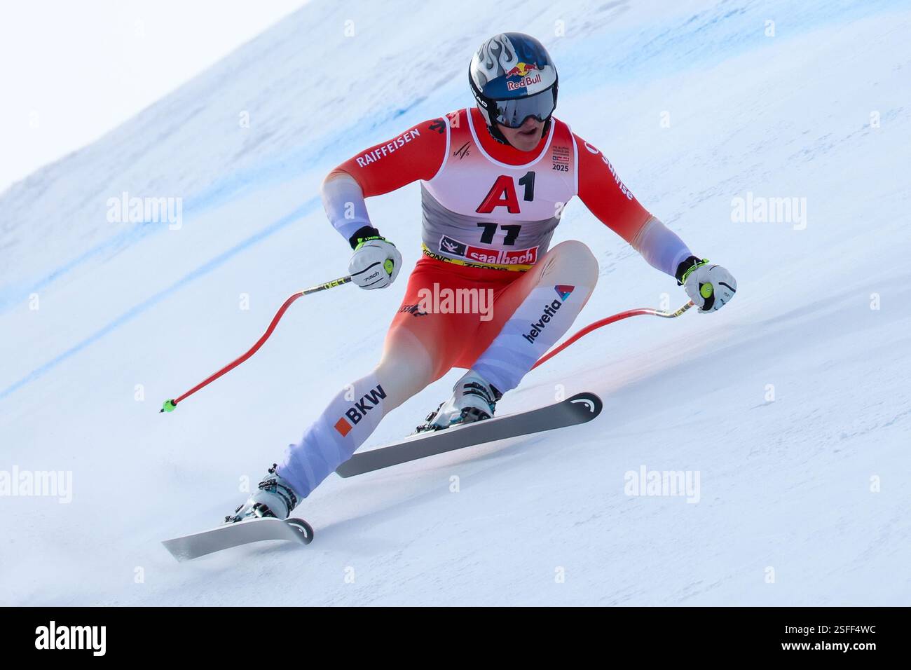 Saalbach, Austria. 09th Feb, 2025. FIS Alpine World Ski Championships Saalbach 2025 Men's ...