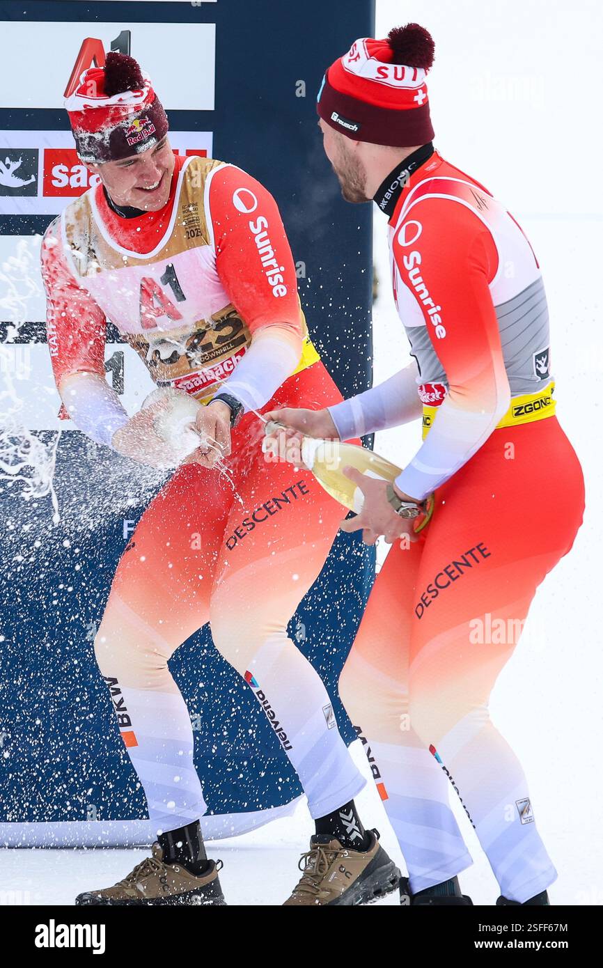 Saalbach, Austria. 09th Feb, 2025. FIS Alpine World Ski Championships Saalbach 2025 Men's ...