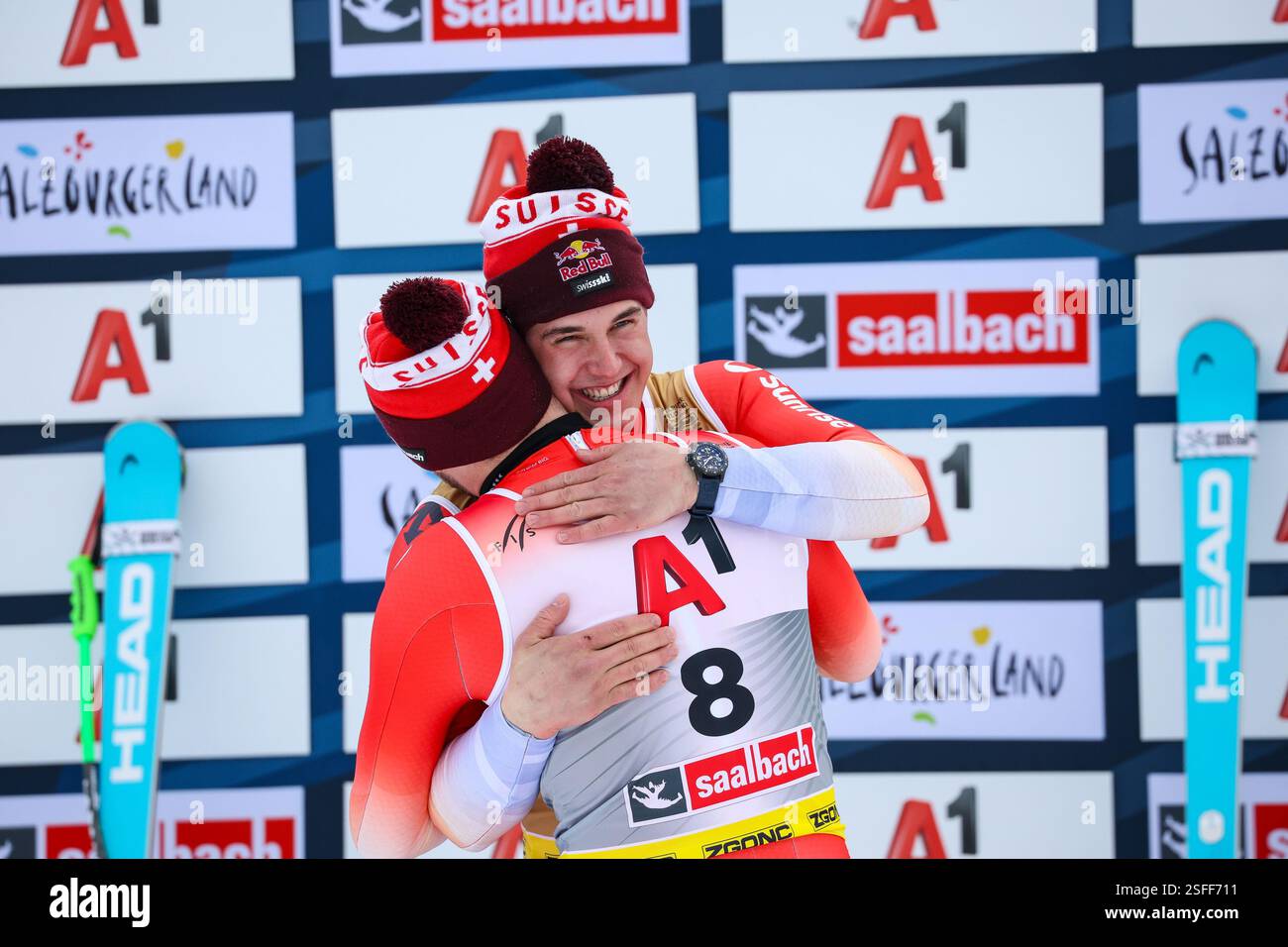 Saalbach, Austria. 09th Feb, 2025. FIS Alpine World Ski Championships Saalbach 2025 Men's ...