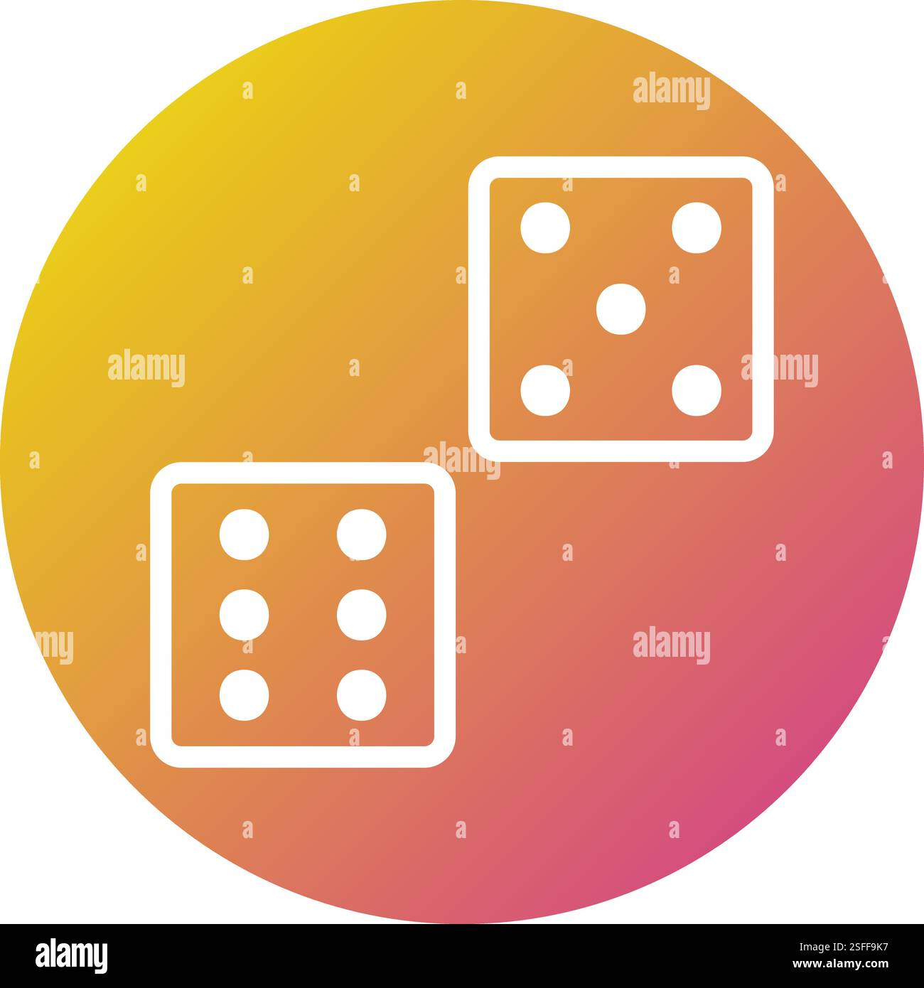 Dice Vector Icon Design Illustration Stock Vector Image & Art - Alamy
