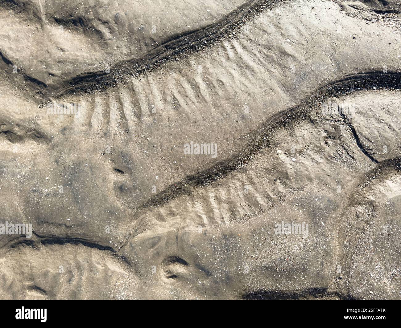 Rippled mud sand background with waves texture background Stock Photo ...