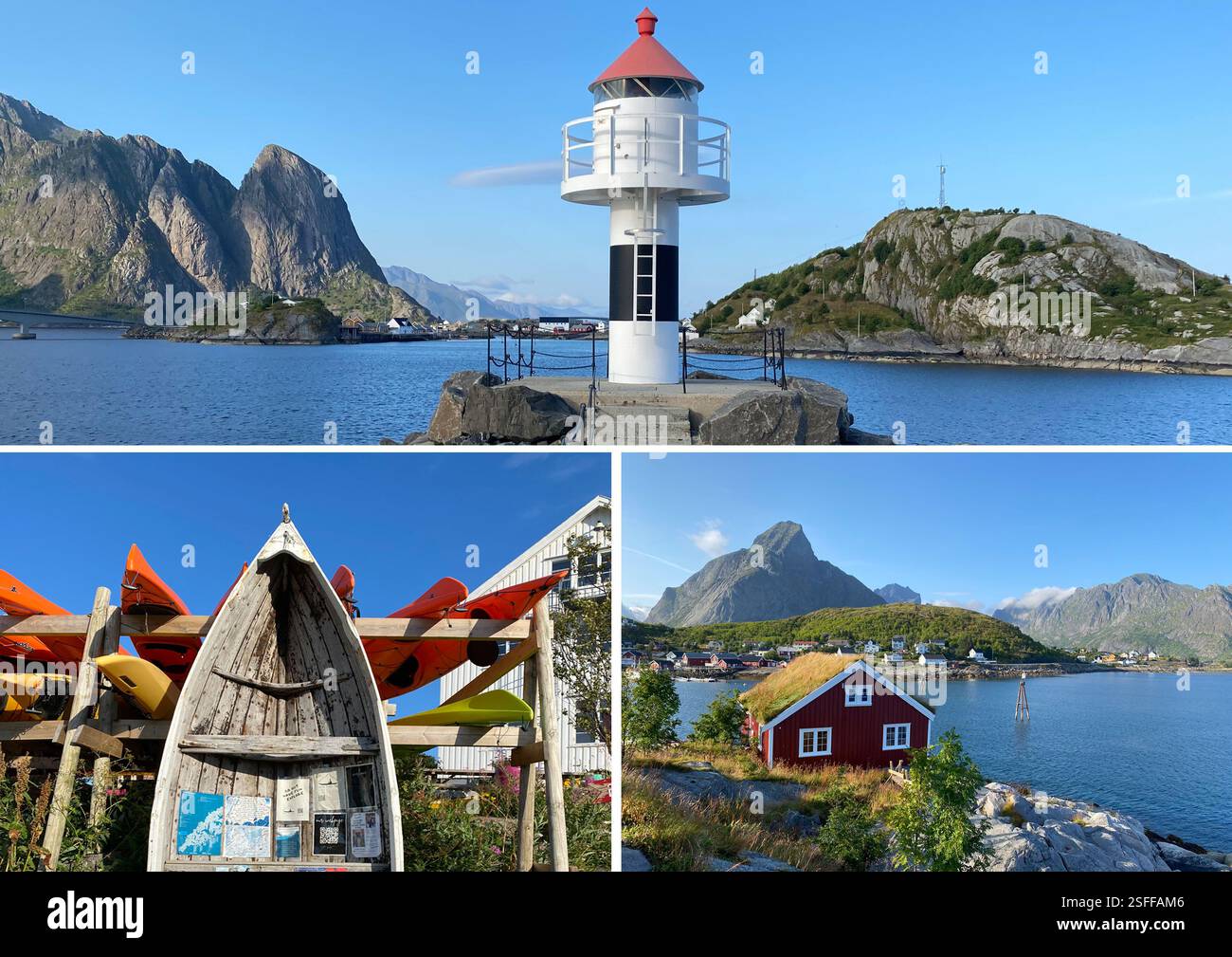 Lighthouse on Lofoten, Norway Reine, Reinebringen, Sport, Canoe ...