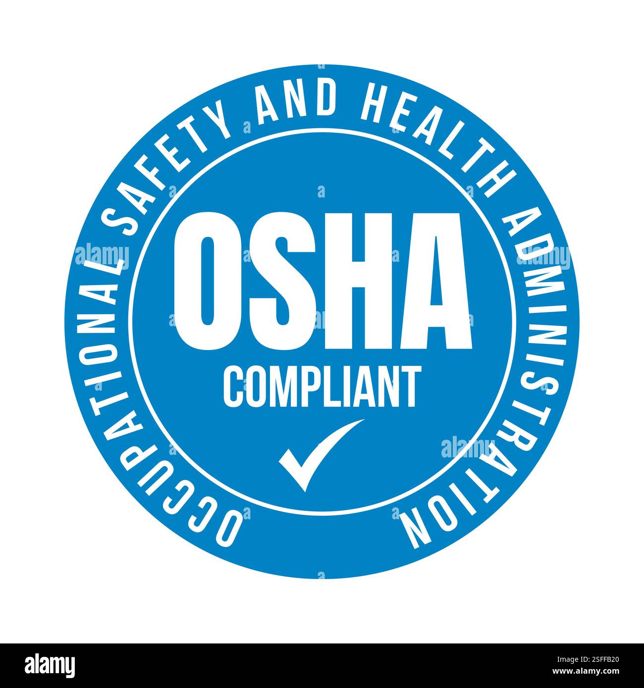 OSHA occupational safety and health administration compliant symbol ...