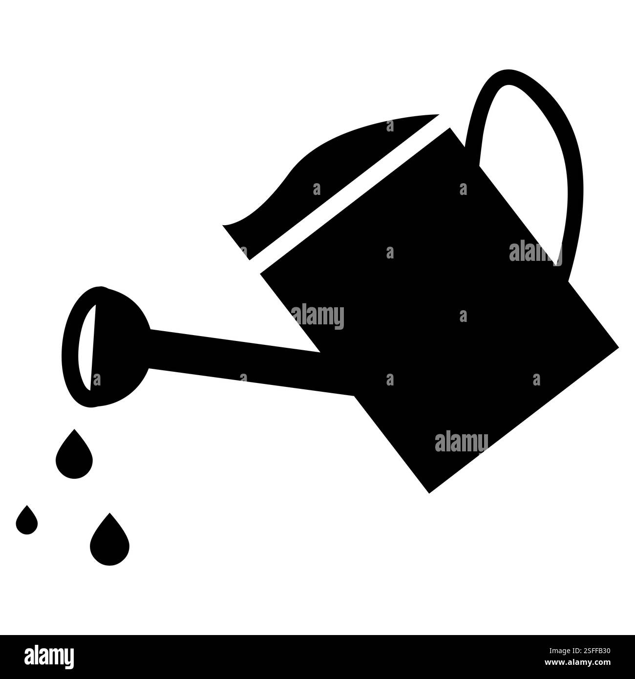 Watering can symbol icon Stock Photo - Alamy