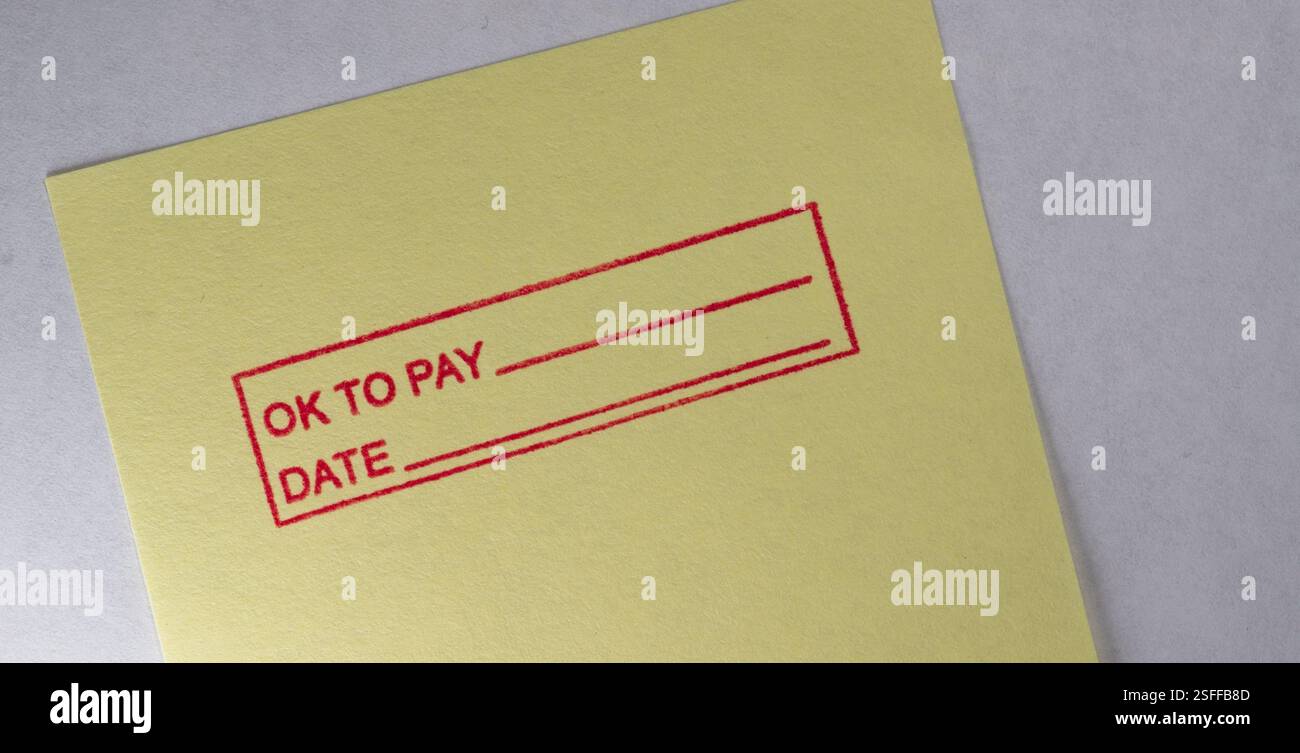 Payment stamp hi-res stock photography and images - Alamy