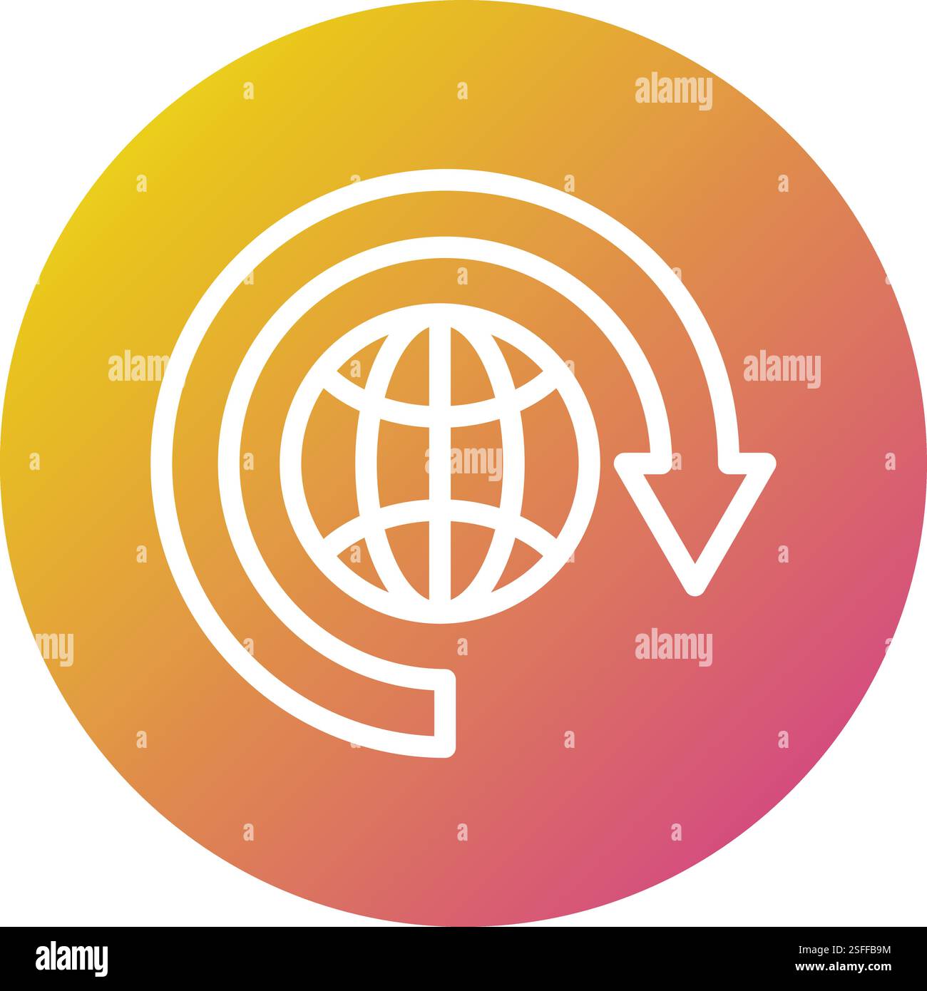 Around the world Vector Icon Design Illustration Stock Vector Image ...
