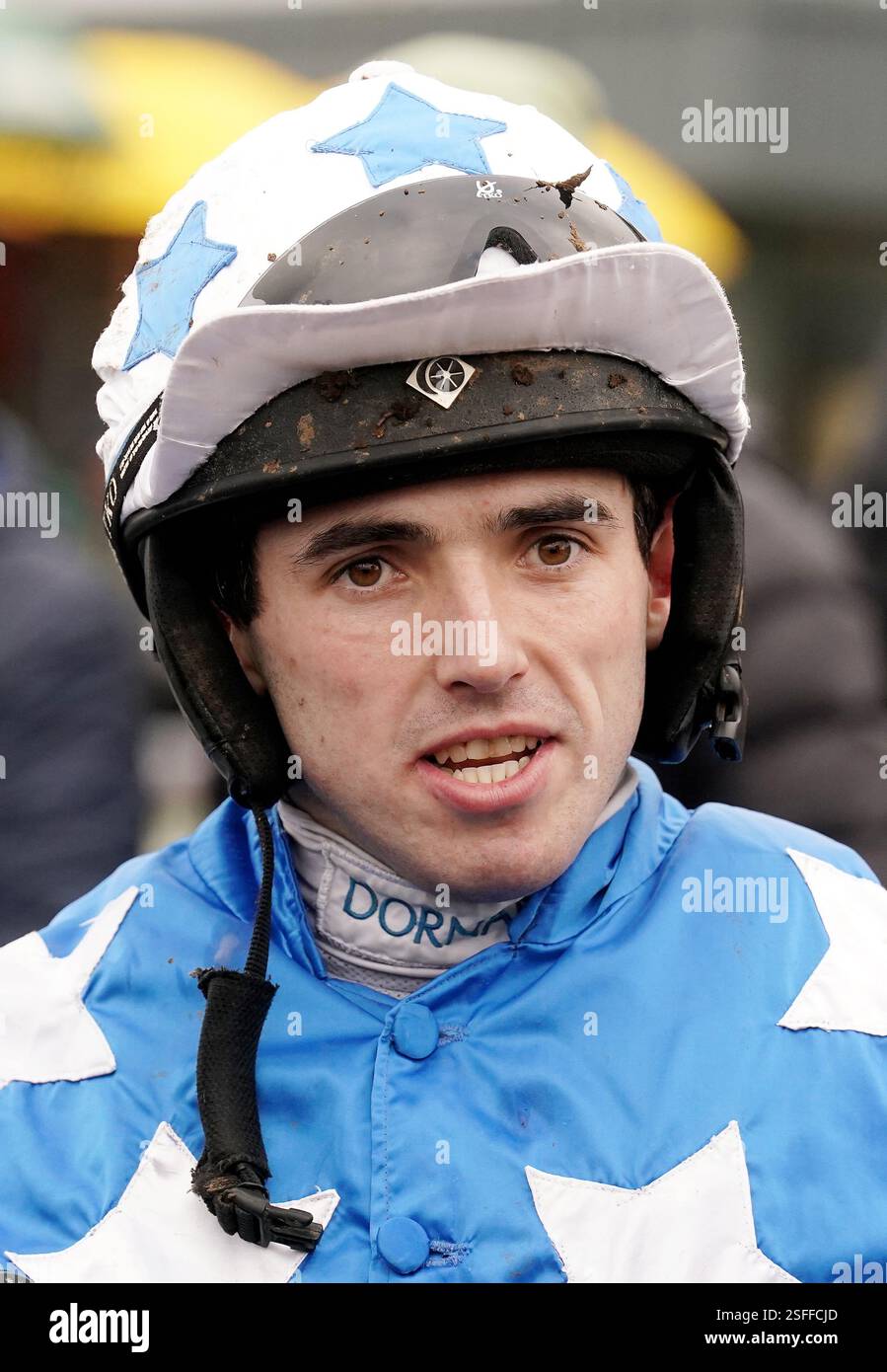 Jockey Darragh O'Keeffe after winning the Ryan's Cleaning Apple's Jade ...
