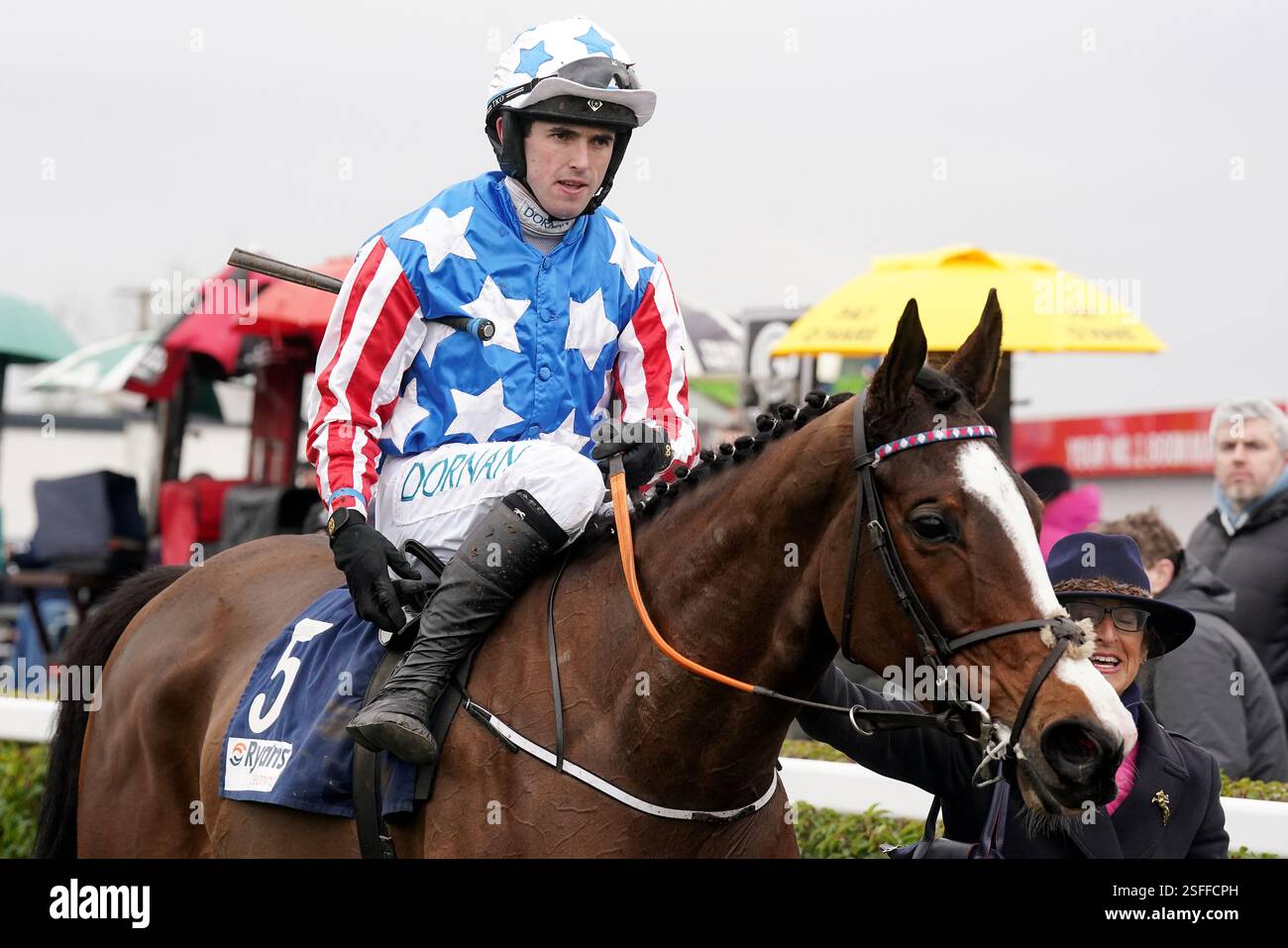 Tareze ridden by Darragh O'Keeffe after winning the Ryan's Cleaning ...
