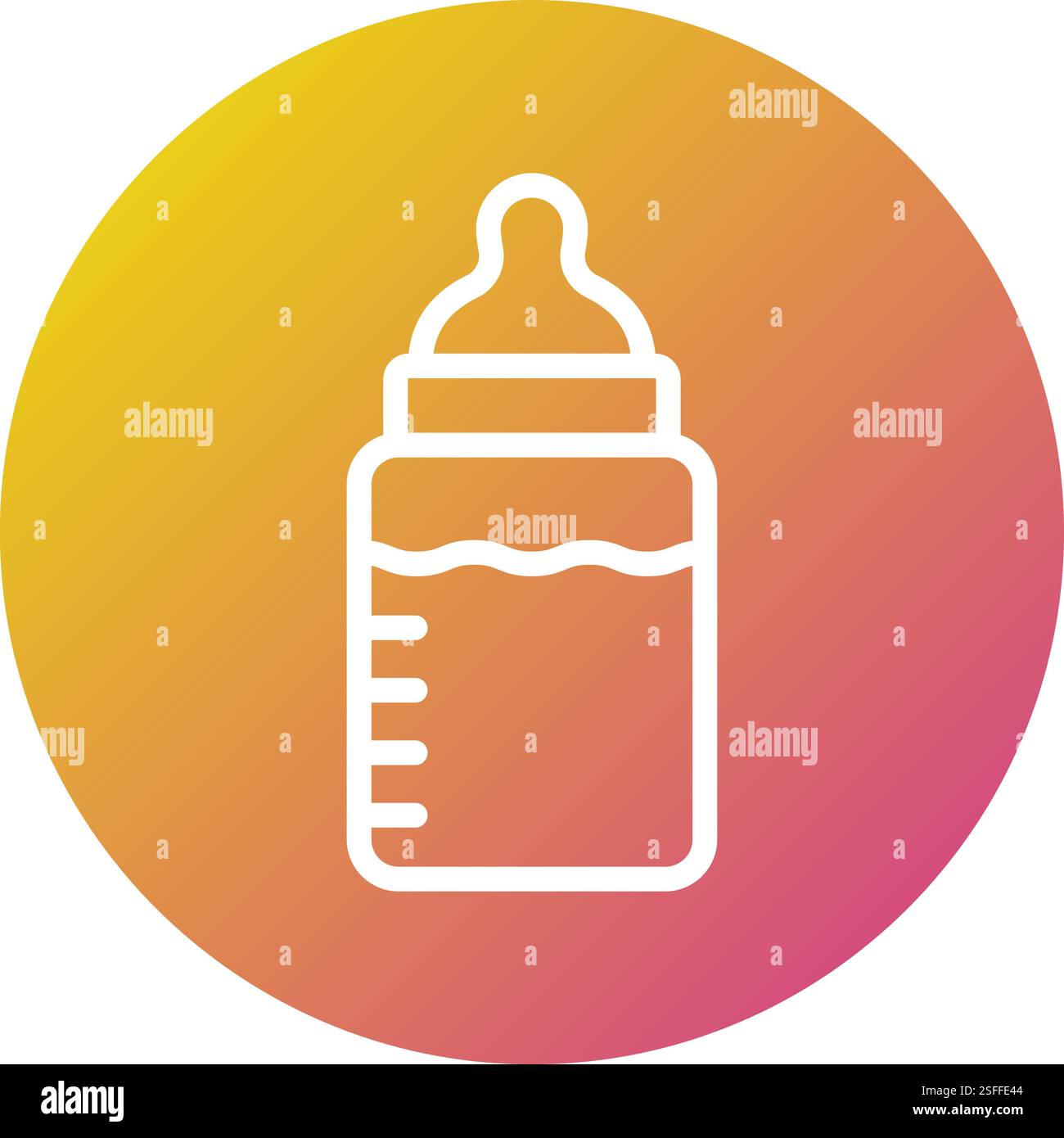 Feeding bottle Vector Icon Design Illustration Stock Vector Image & Art ...