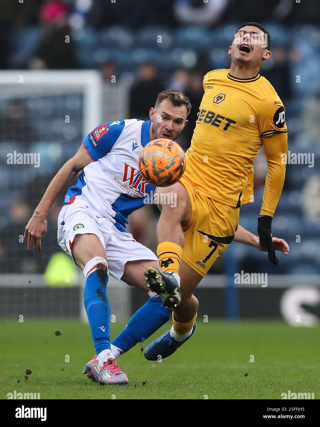 André of Wolverhampton Wanderers in action the Emirates FA Cup Fourth ...