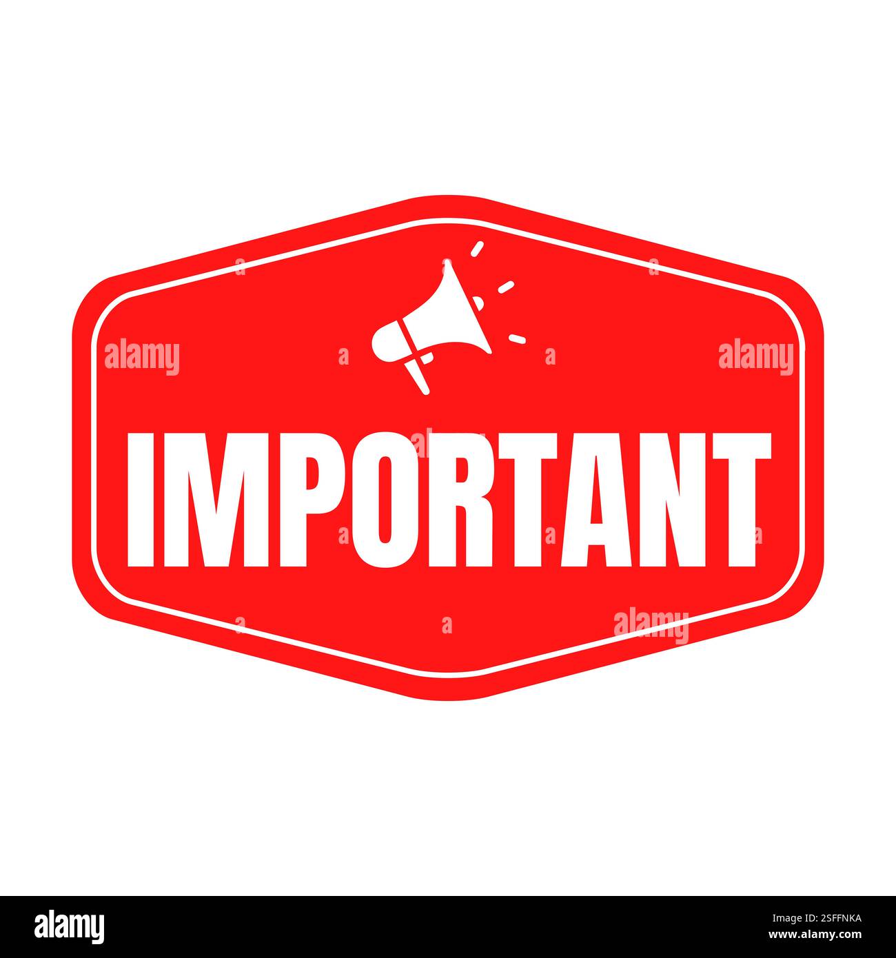 Important symbol icon illustration Stock Photo - Alamy