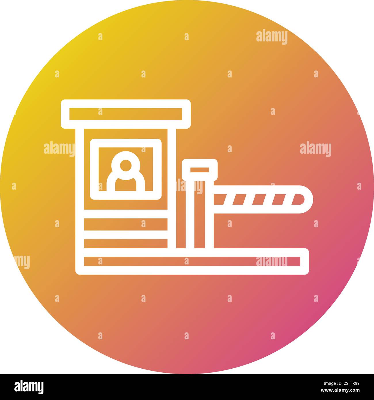 Checkpoint Vector Icon Design Illustration Stock Vector Image & Art - Alamy