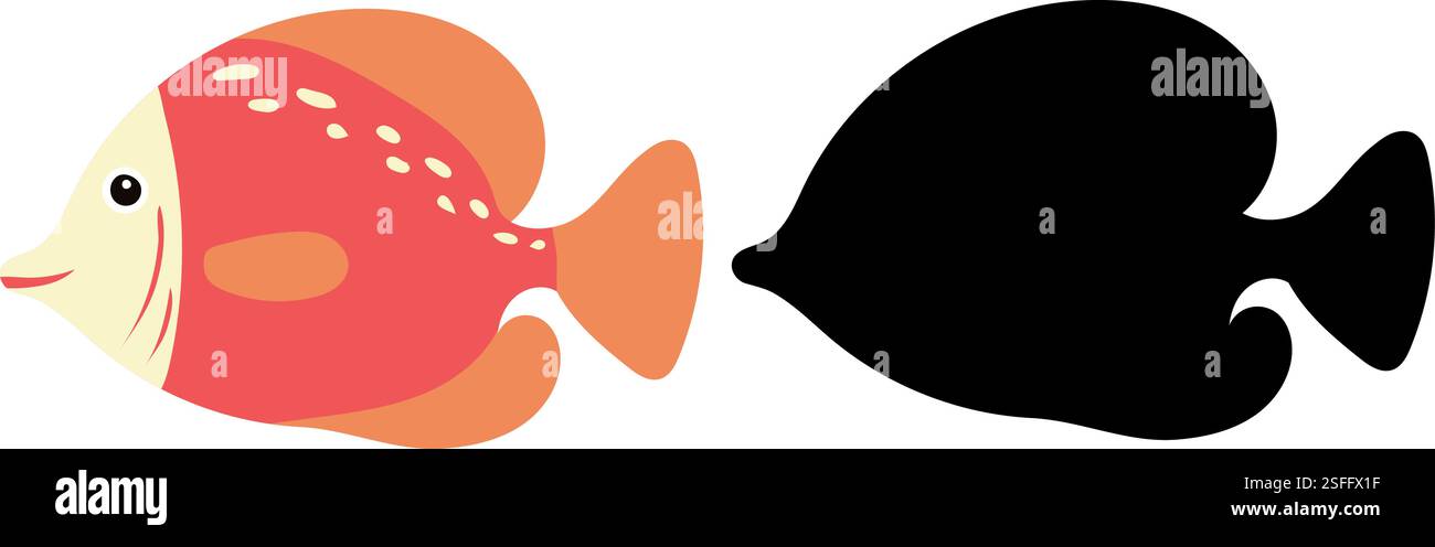 fish in flat style, vector Stock Vector Image & Art - Alamy
