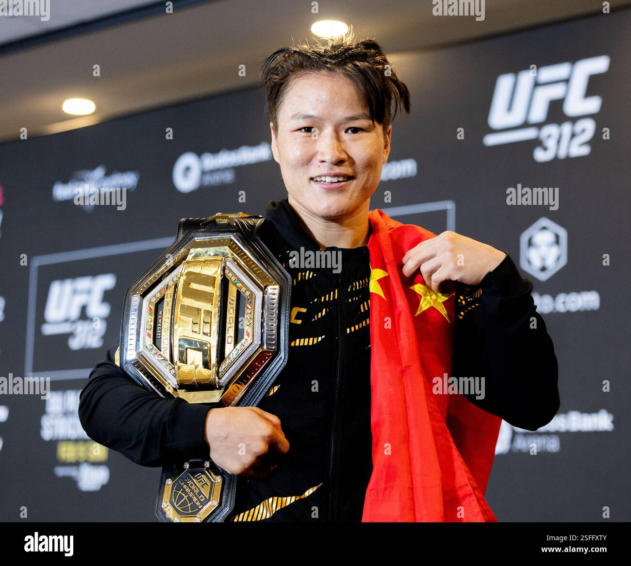 Sydney, Australia. 9th Feb, 2025. Zhang Weili of China poses with the ...