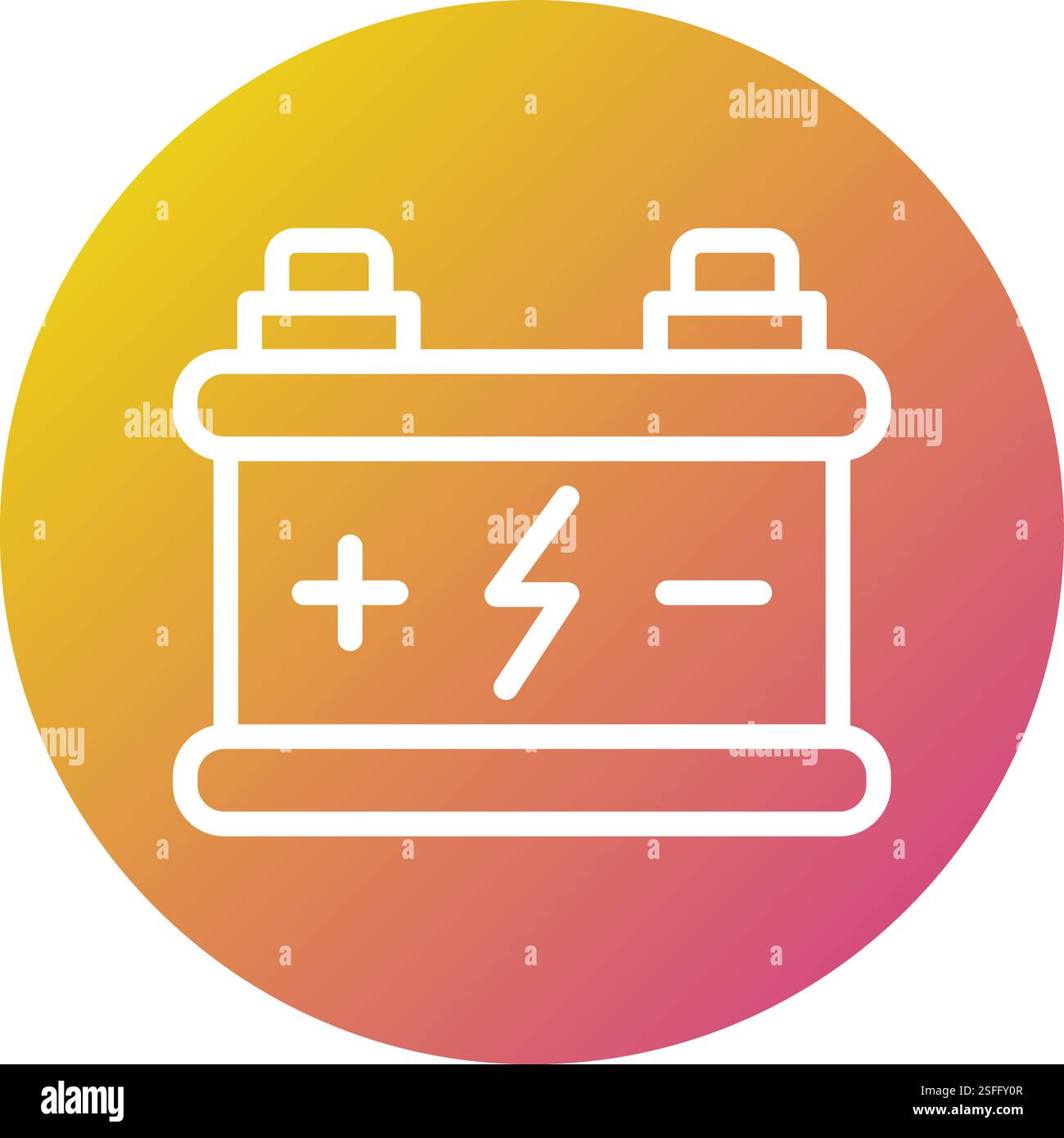 Car battery Vector Icon Design Illustration Stock Vector Image & Art ...