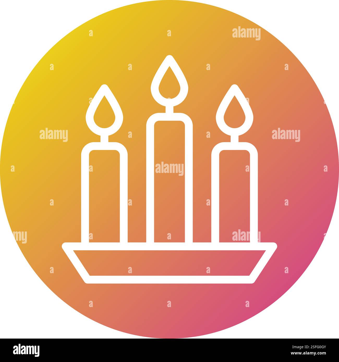 Candle Vector Icon Design Illustration Stock Vector Image & Art - Alamy