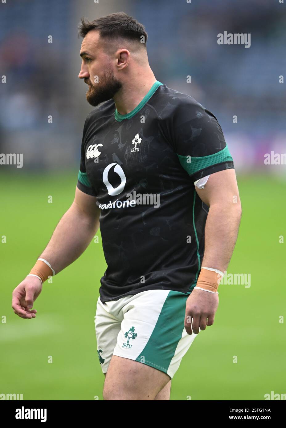 Edinburgh, UK. 9th Feb, 2025. Rónan Kelleher during the Six Nations ...