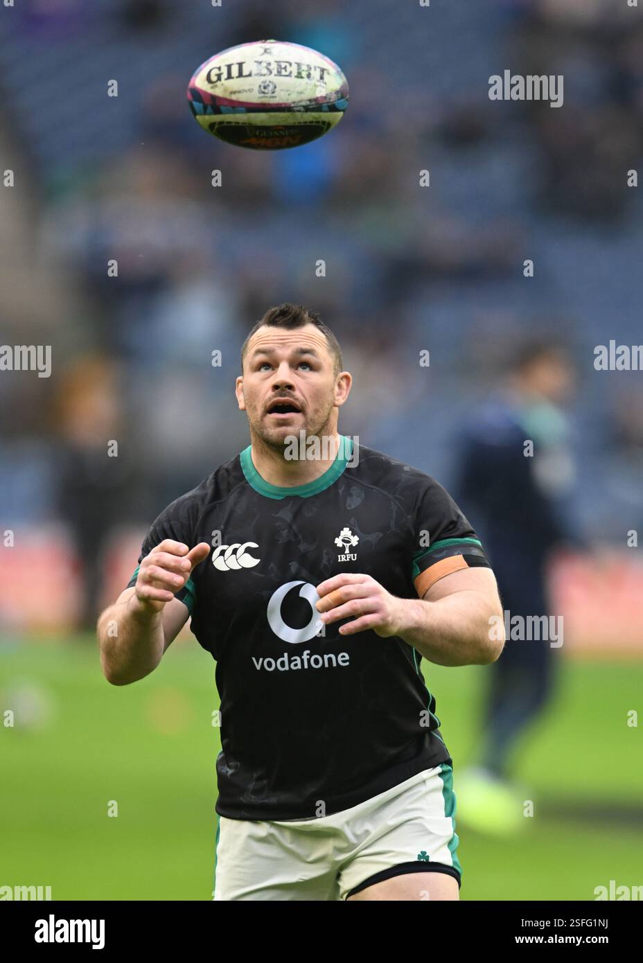 Edinburgh, UK. 9th Feb, 2025. Cian Healy of Ireland during the Six ...
