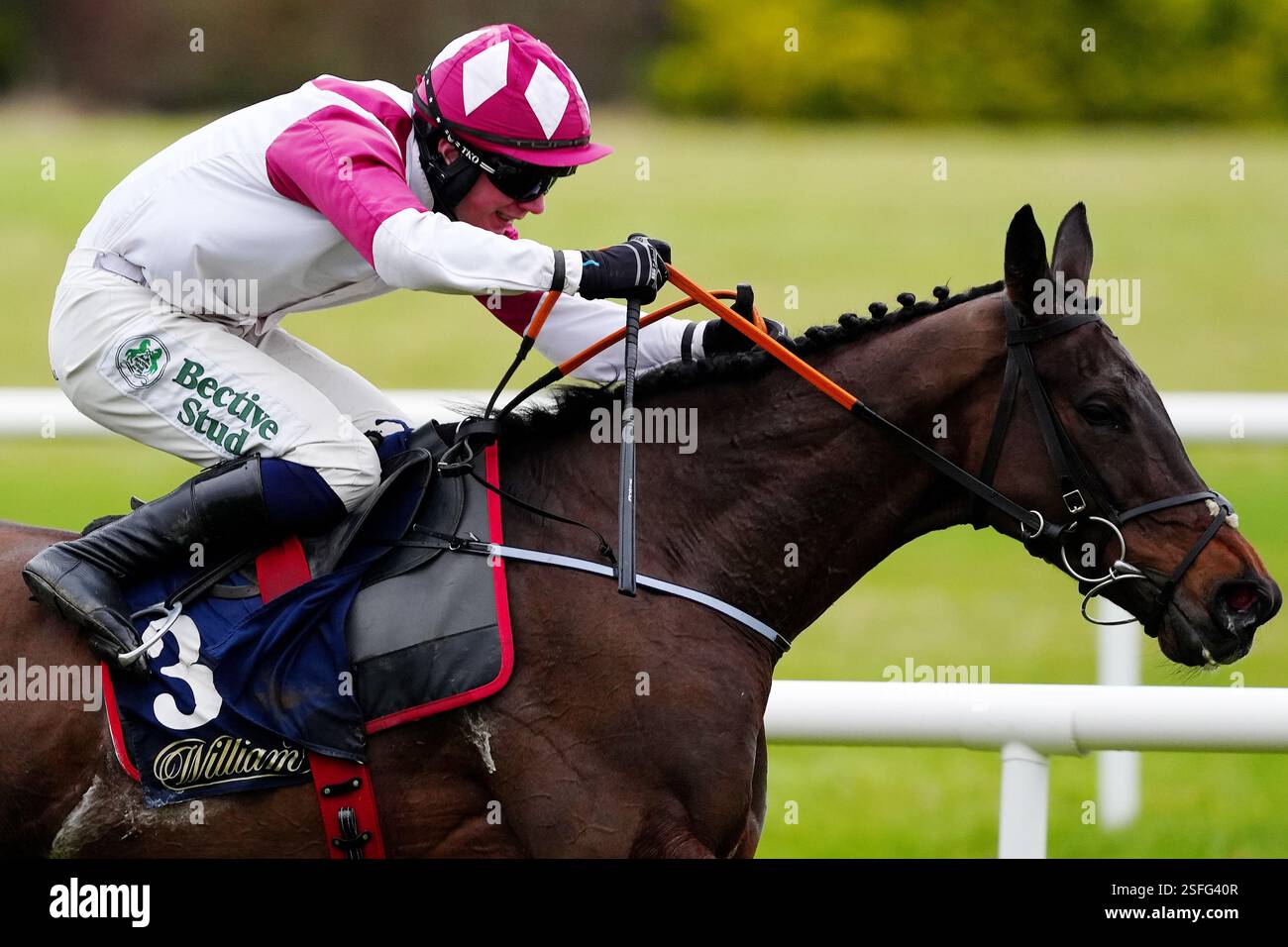 Maxxum ridden by Danny Gilligan on their way to winning the William ...