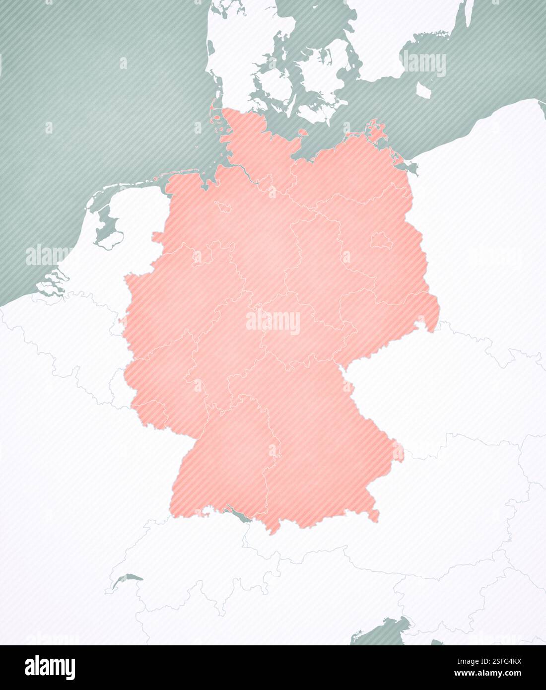 Map german states on hi-res stock photography and images - Alamy