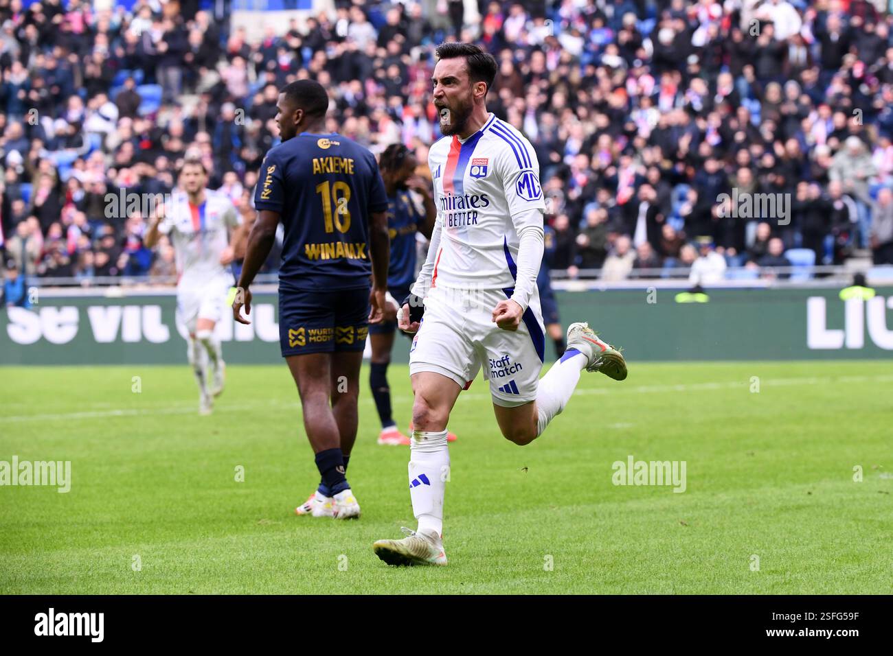 France. 09th Feb, 2025. 03 Nicolas TAGLIAFICO (ol) during the Ligue 1 ...