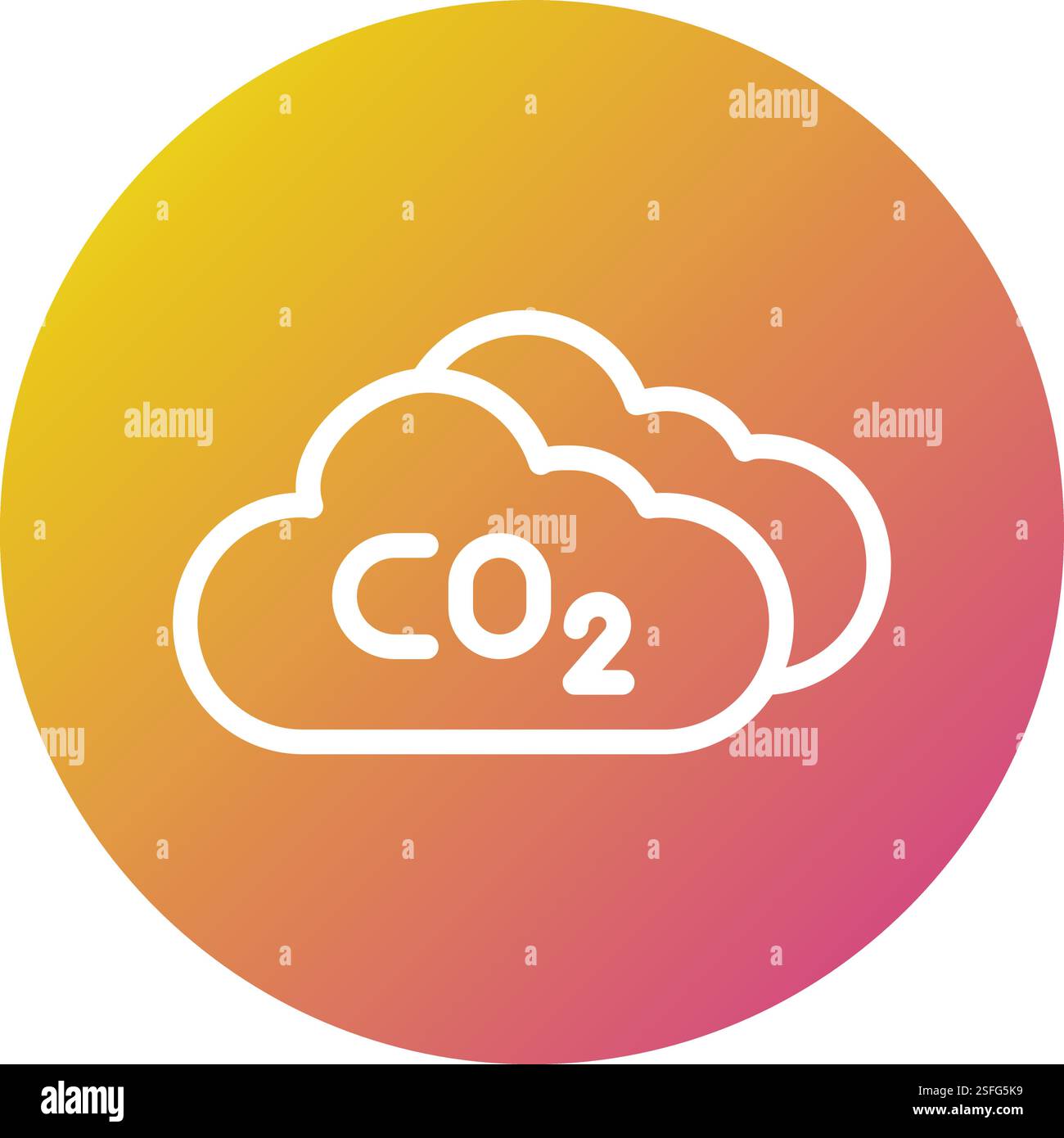Carbon dioxide Vector Icon Design Illustration Stock Vector Image & Art ...