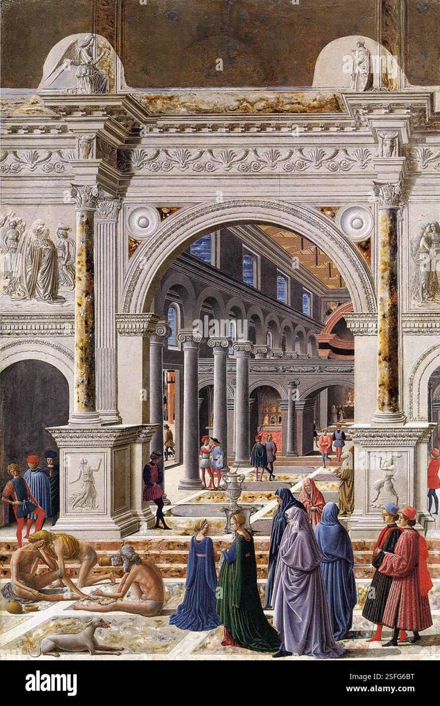 Presentation of the Virgin in the Temple Fra Carnevale Stock Photo - Alamy