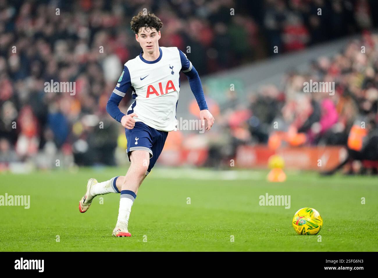 Tottenham Hotspur's Archie Gray during the Carabao Cup Semi-Final ...