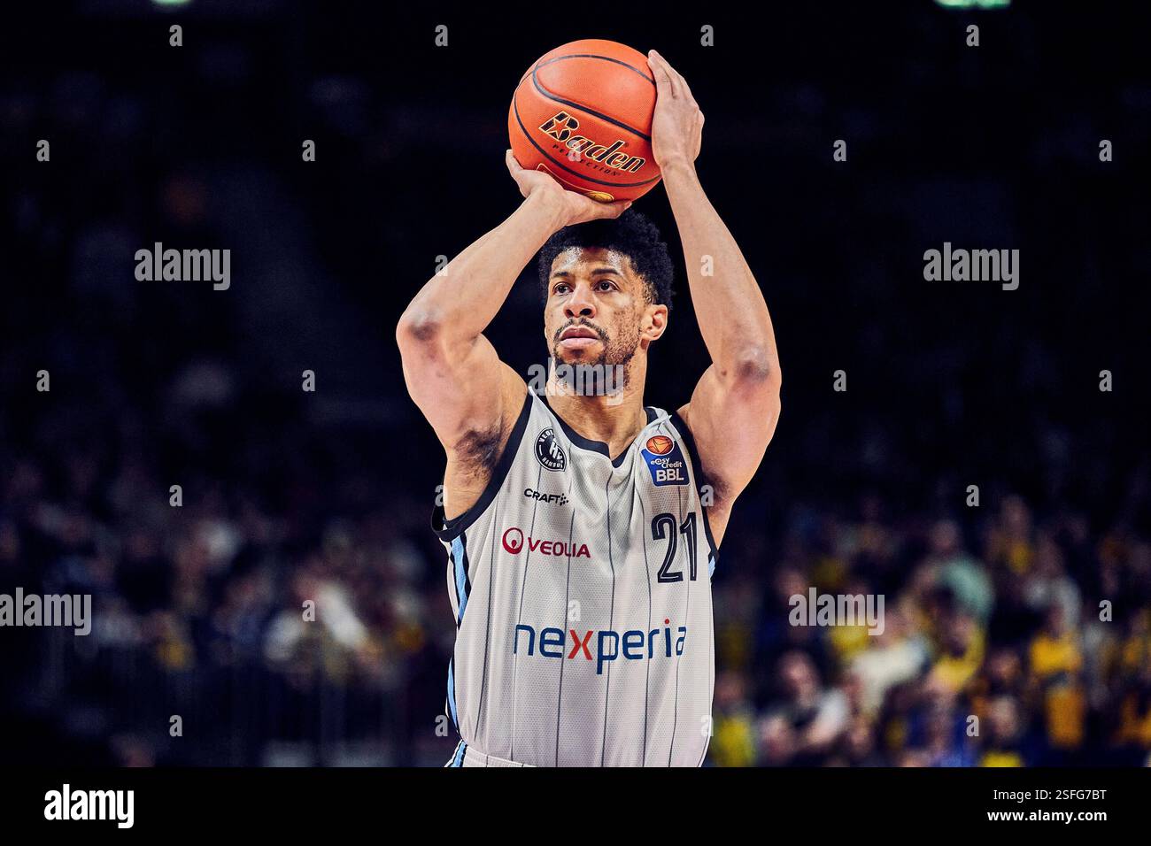 Berlin, Deutschland. 09th Feb, 2025. Jordan Barnett (Veolia Towers ...