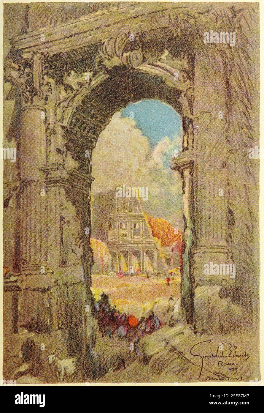 Arch of Titus Rome, Italy - George Wharton Edwards Stock Photo - Alamy