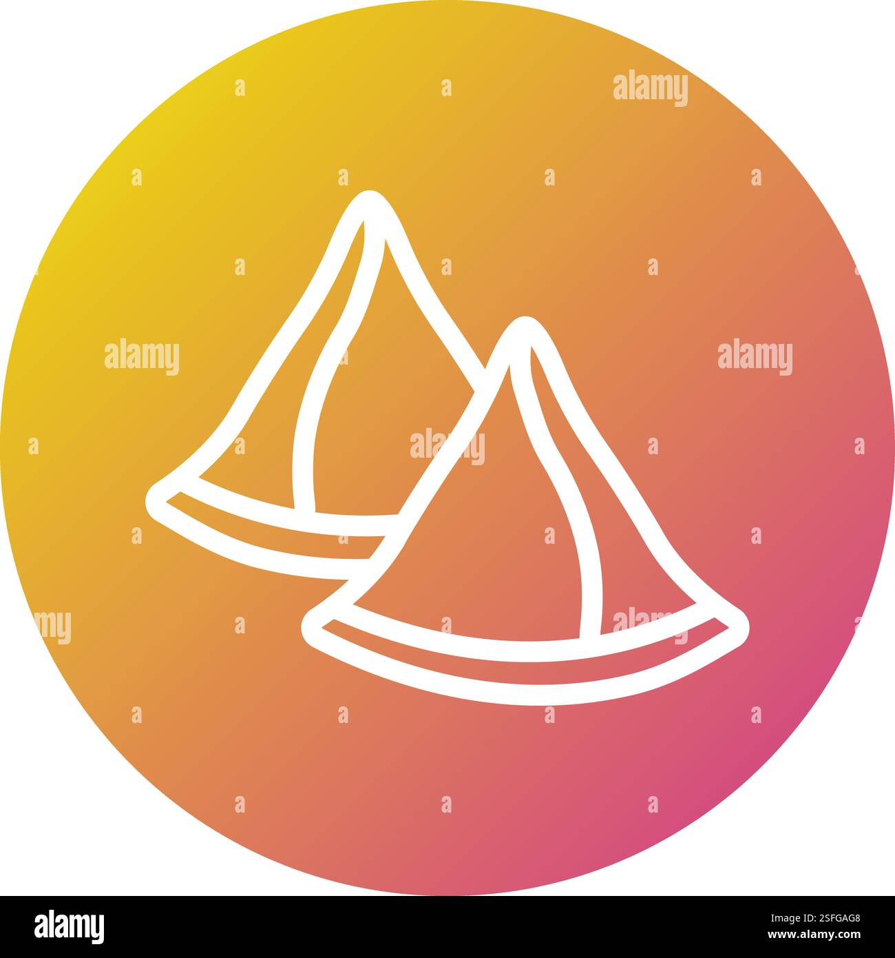 Samosa icon vector vectors hi-res stock photography and images - Alamy