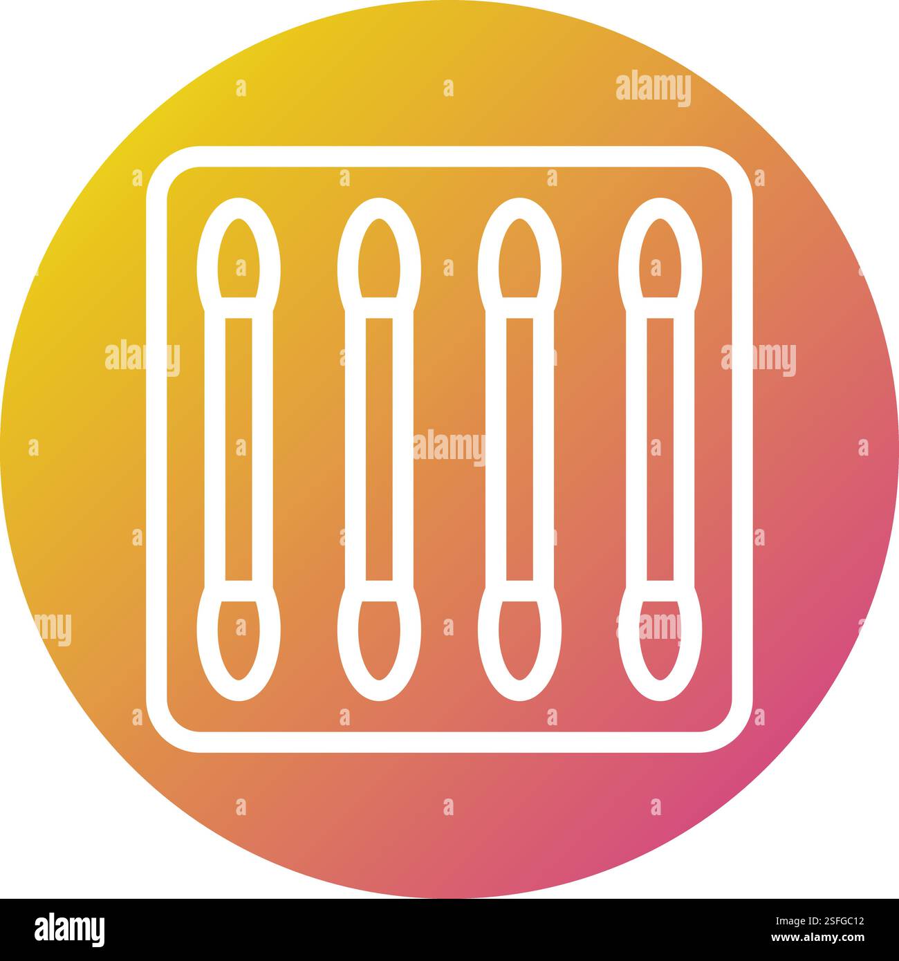 Cotton buds Vector Icon Design Illustration Stock Vector Image & Art ...