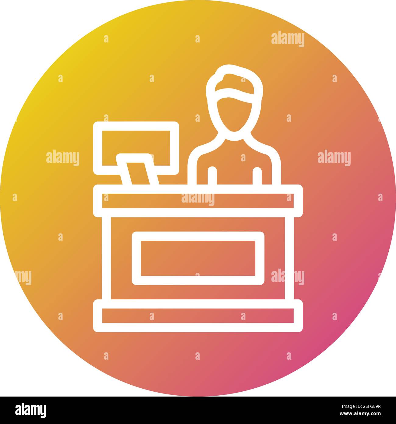 Employee Vector Icon Design Illustration Stock Vector Image & Art - Alamy