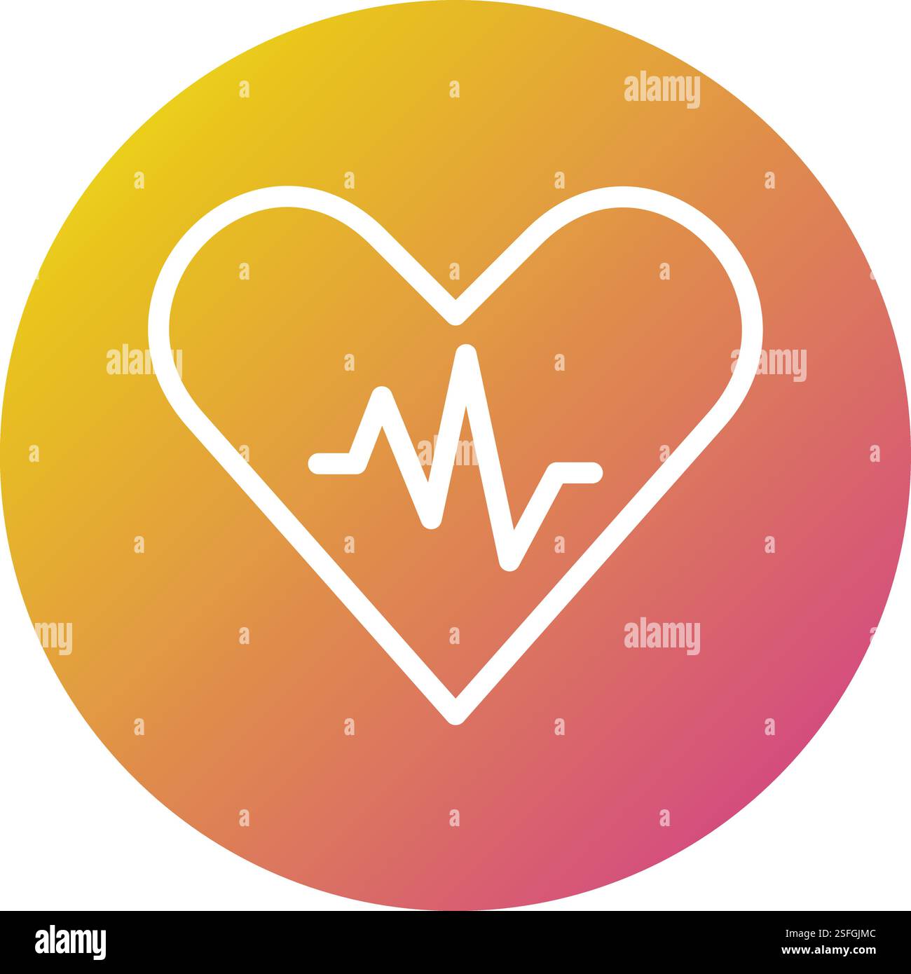 Heart rate thin line Stock Vector Images - Alamy