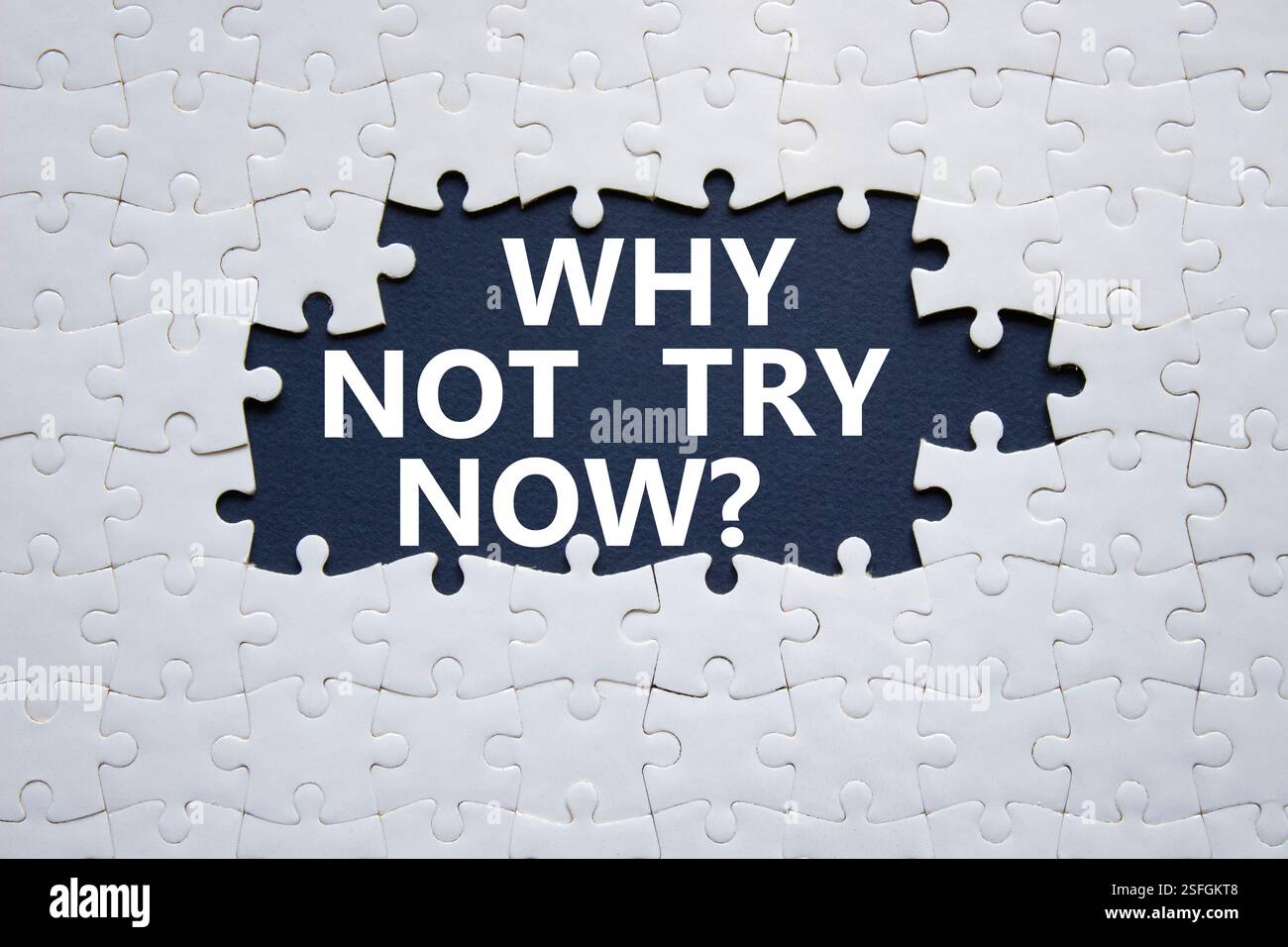 Why not try symbol. Concept words Why not try on white puzzle ...