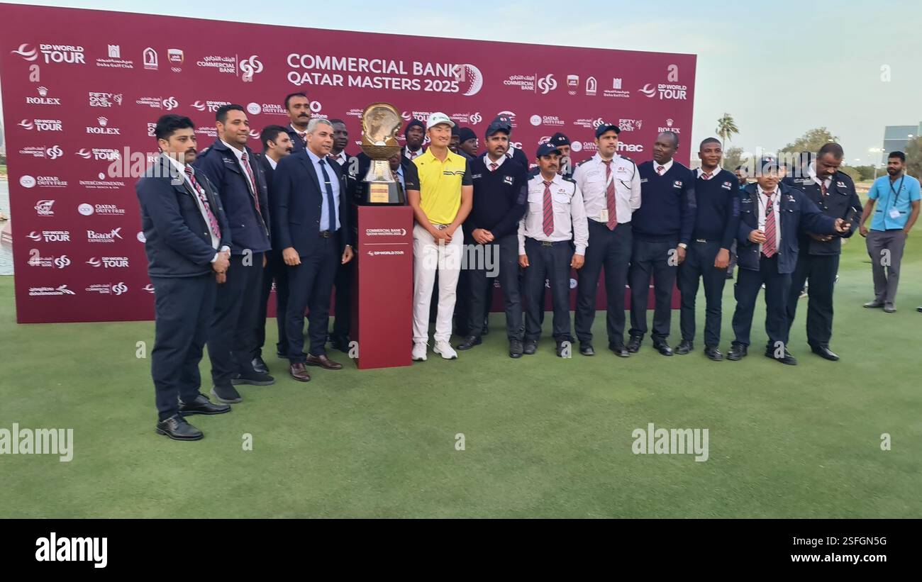 Action from Commercial Bank Qatar Masters 2025 at Doha Golf Club Stock ...
